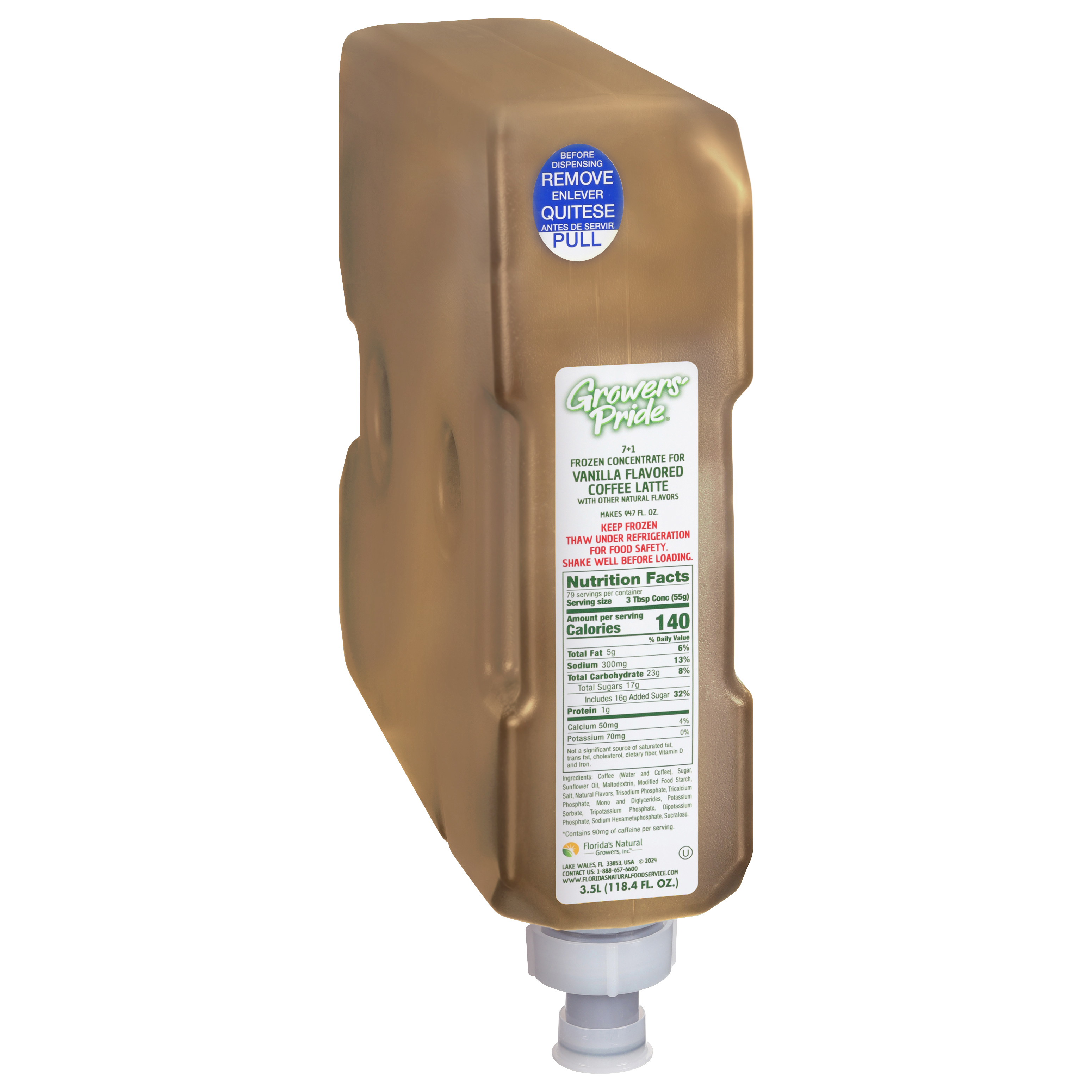 Growers’ Pride 3.5 L Cartridge (Frozen) | Floridas Natural Food Service